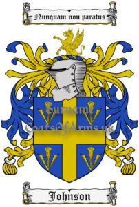 Johnson (England) Coat of Arms (Family Crest) Image Download