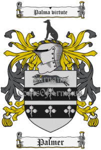 Palmer (English) Coat of Arms (Family Crest) Image Download