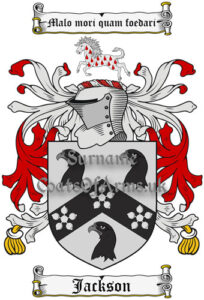 Jackson (England) Coat of Arms (Family Crest) Instant Download