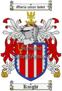 Knight (English) Coat of Arms (Family Crest) Instant Download
