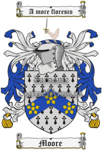 Moore (English) Coat of Arms (Family Crest) Instant Download