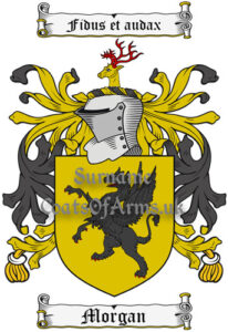 Morgan Coat of Arms (Family Crest) Instant Image Download