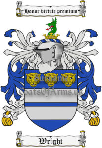 Wright (England) Coat of Arms (Family Crest) Image Download