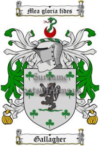 Gallagher (Ireland) Coat of Arms (Family Crest) Image Download