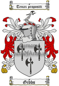 Gibbs (English) Coat of Arms (Family Crest) Image Download