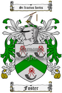Foster (English) Coat of Arms Family Crest Image Download