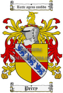 Perry (England) Coat of Arms (Family Crest) Image Download