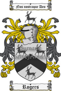Rogers (English) Coat of Arms (Family Crest) Image Download