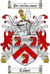 Casey (Ireland) Coat of Arms (Family Crest) Image Download