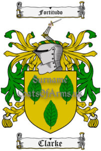 Clarke (Irish) Coat of Arms (Family Crest) Instant Image Download