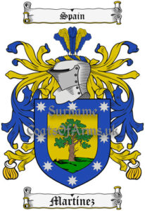 Martinez (Spanish) Coat of Arms (Family Crest) Image Download