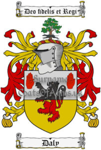 Daly (Irish) Coat of Arms (Family Crest) Instant Image Download