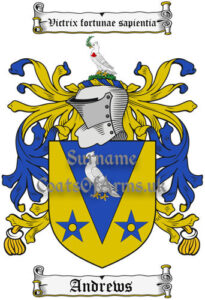 Andrews (English) Coat of Arms (Family Crest) Image Download