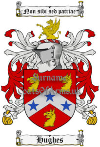 Hughes (Irish) Coat of Arms (Family Crest) PNG Image Download