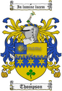 Thompson (Ireland) Coat of Arms (Family Crest) Image Download