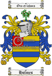 Holmes (English) Coat of Arms (Family Crest) Image Download