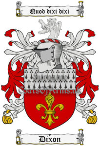 Dixon (English & Irish) Coat of Arms (Family Crest) PNG Download