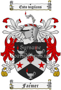 Farmer (English) Coat of Arms (Family Crest) Image Download