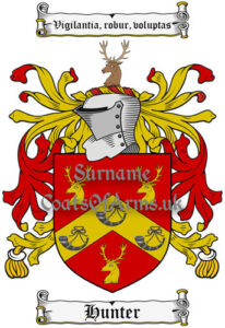 Hunter (England) Coat of Arms (Family Crest) Image Download