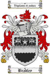 Bradley (English) Coat of Arms (Family Crest) Image Download