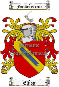 Elliott (Scottish) Coat of Arms (Family Crest) PNG Image Download