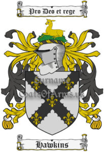 Hawkins (English) Coat of Arms (Family Crest) Image Download