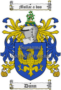 Dunn (Irish) Coat of Arms (Family Crest) Instant Image Download