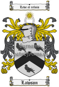 Lawson (English) Coat of Arms (Family Crest) Image Download