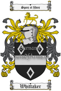 Whittaker (English) Coat of Arms (Family Crest) Image Download